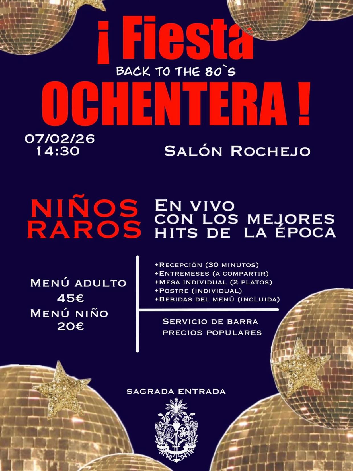 La Hermandad de la Sagrada Entrada organiza la «¡Fiesta Ochentera! Back ...
